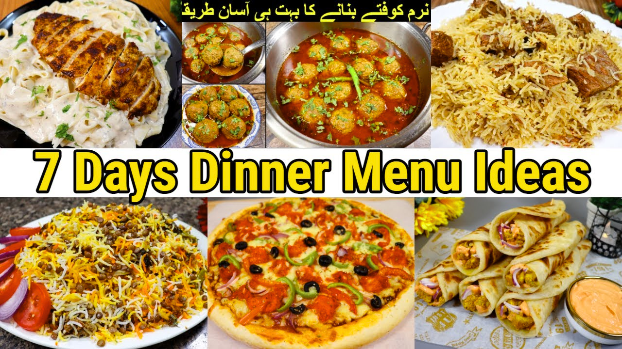 Kitchen Menu Ideas for Every Day of the Week – KitchenSegment